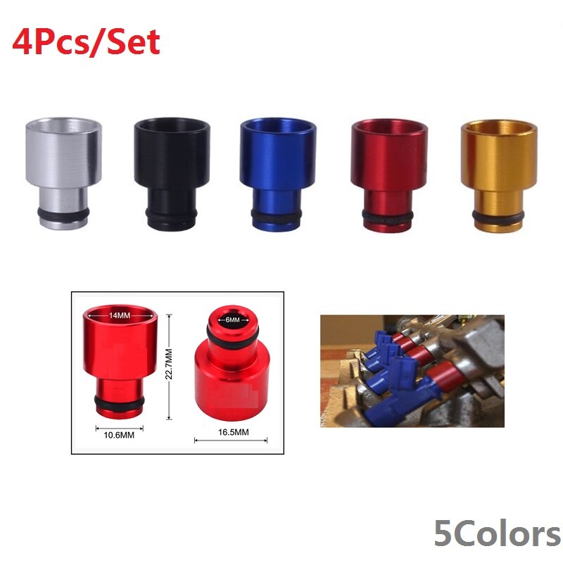 4 Stks/set Aluminium Injector Adapter Brandstof Ho... – Grandado