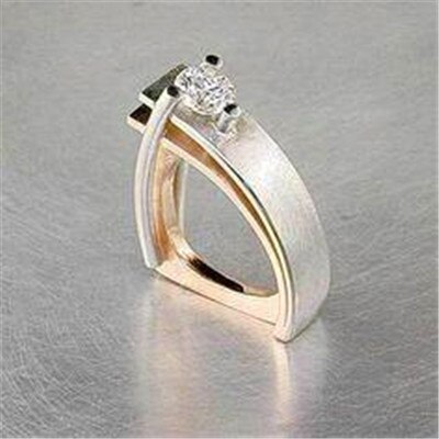 Female Zircon Finger Ring Unique Style Luxury Gold... – Grandado