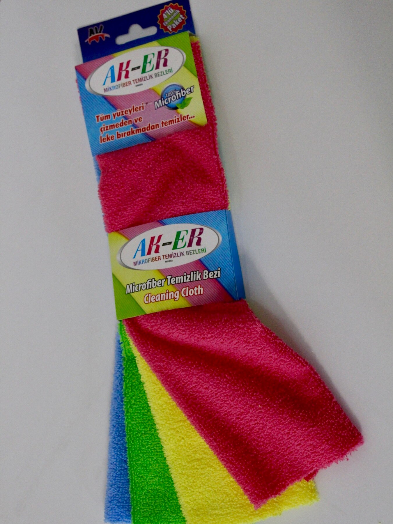 4'lu WHITE-ER 100% Microfiber Cleaning Cloth. – Vicedeal