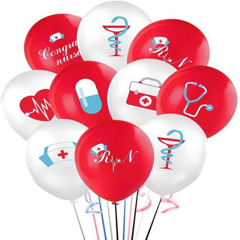 12pcs/lot Nurse Graduation Latex Balloon Set-nurse... – Vicedeal