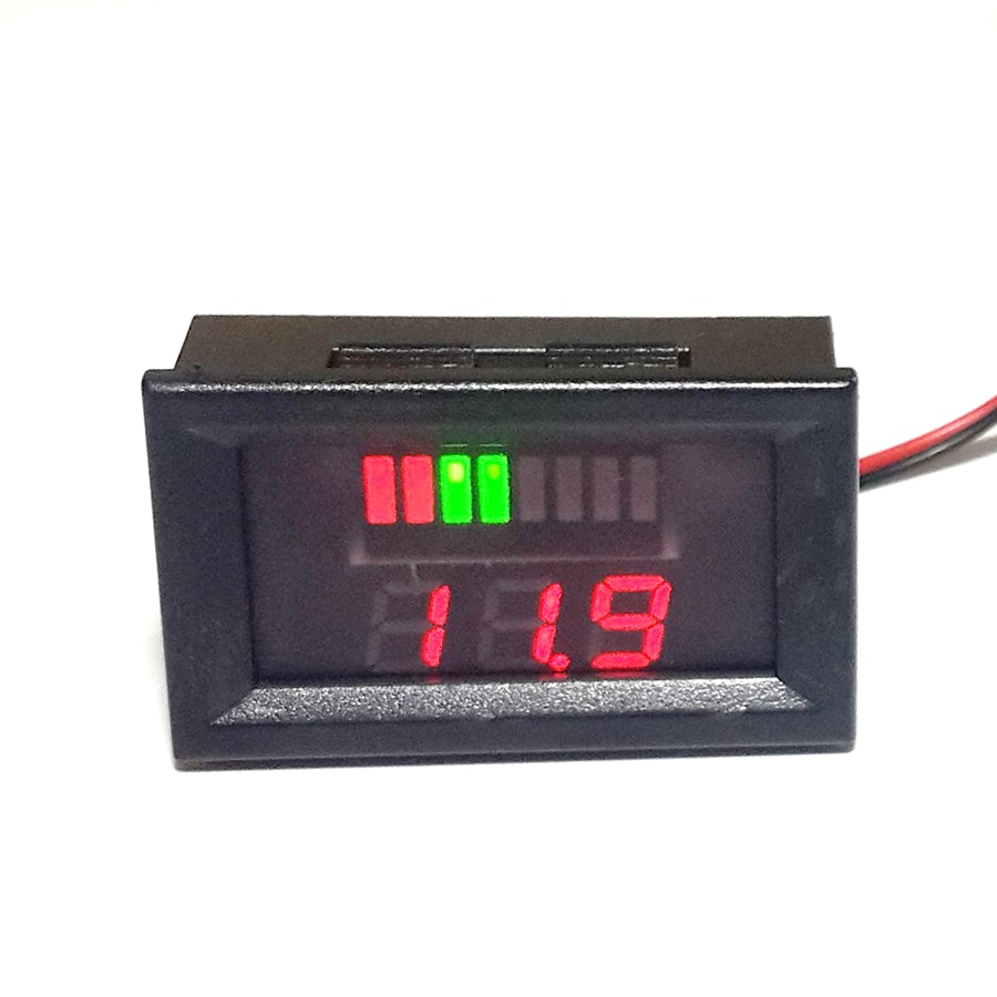 12-60V battery power status display meter LED disp... – Grandado