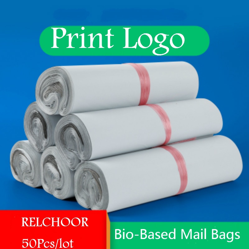 Mail Bags White Bio-based Degradable Courier Bag E... – Vicedeal