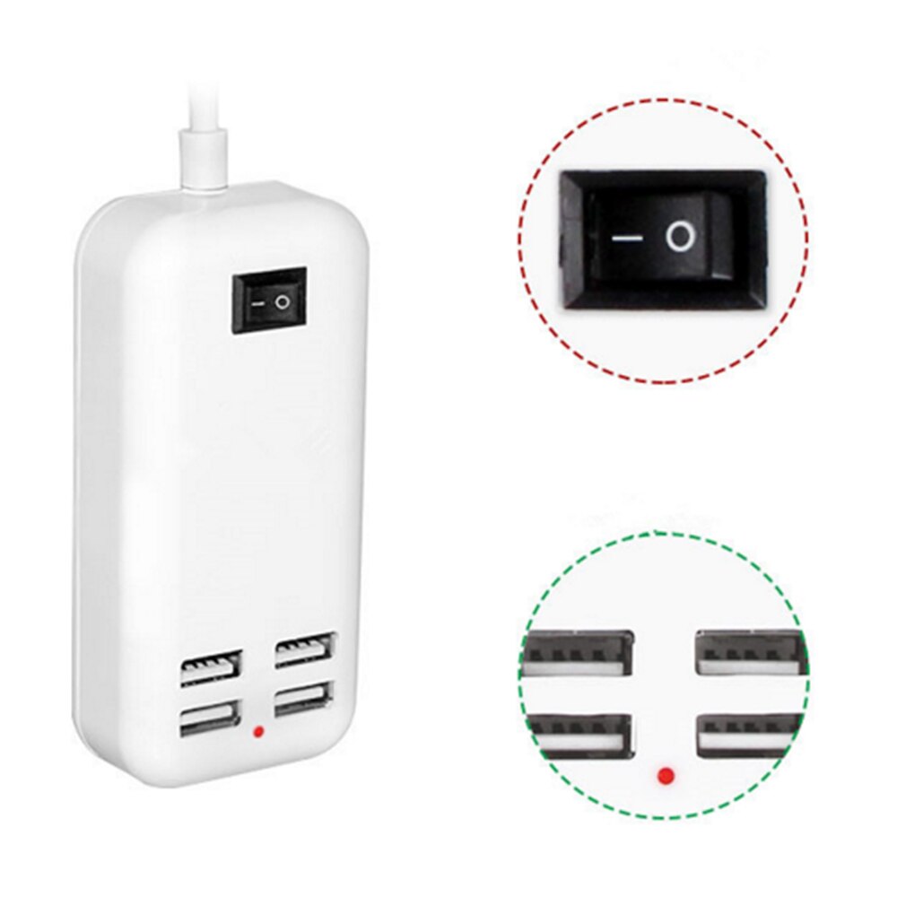 6 Ports Wall USB Smart Charger Socket 15W 20W 30W ... – Vicedeal