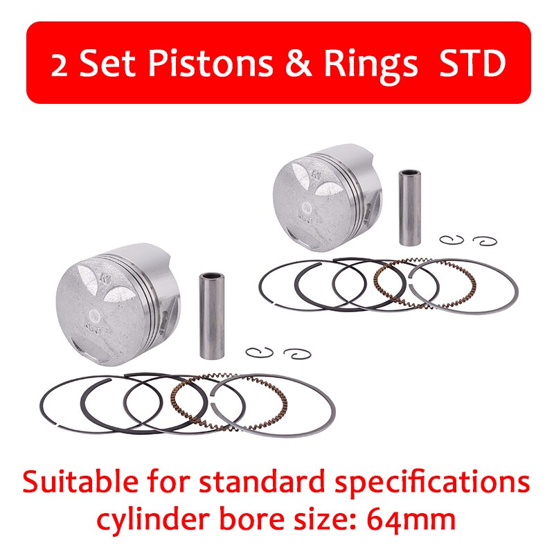 Motorfiets Motoronderdelen Zuigers Ringen Set 64 M... – Vicedeal