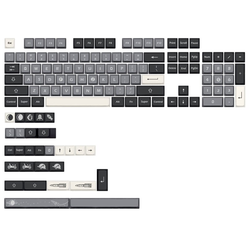 Mizu Keycaps PBT XDA Keycap 133 Keys For DZ60/RK61... – Grandado
