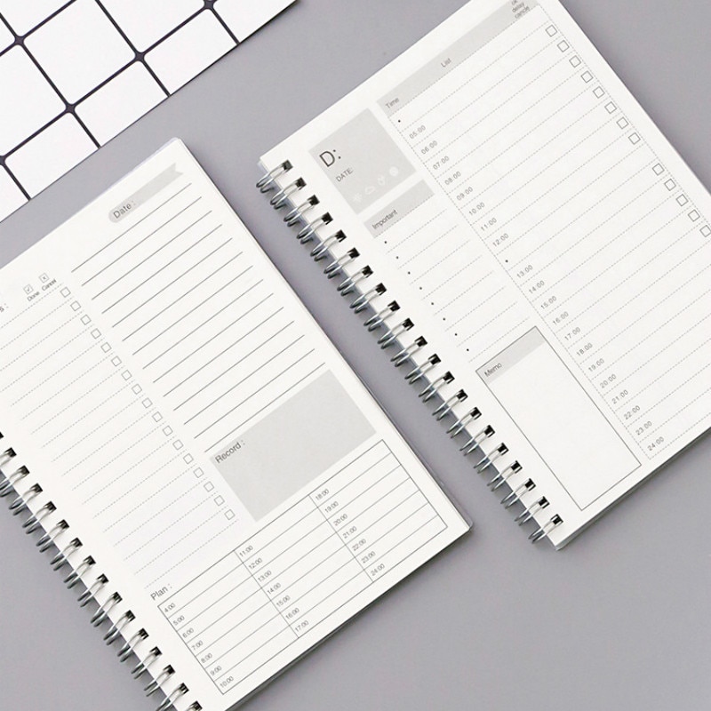 188x130mm Transparent / Kraft Cover Notebook Weekl... – Grandado