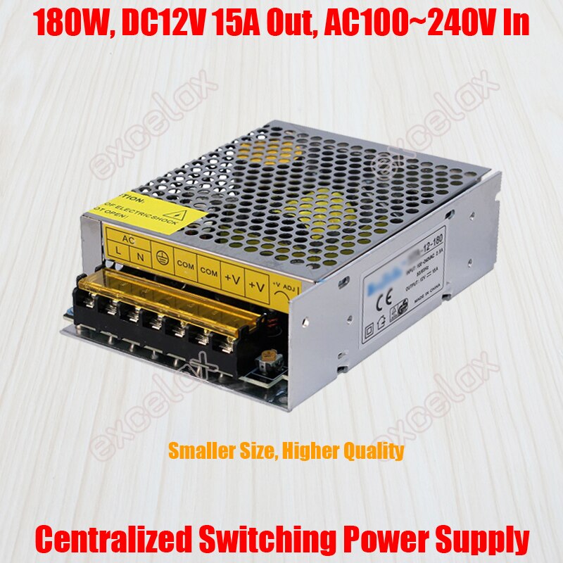 15A 180W DC 12V Output AC 110V 220V In Centralized... – Grandado