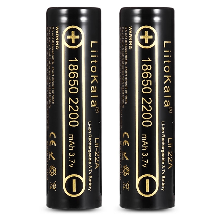 LiitoKala Lii-22A 3.7V 18650 2200mAh Rechargeable ... – Grandado