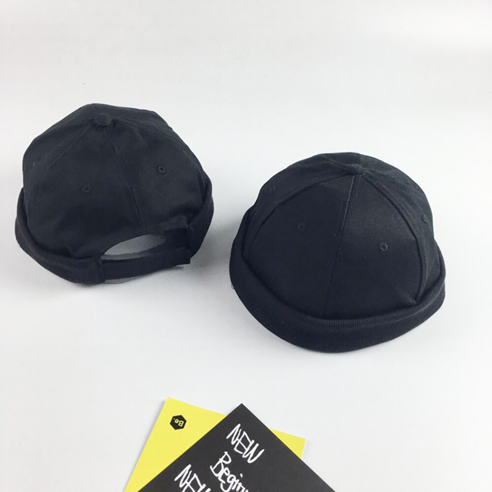 1pc kalot i bomuld uden kanter mænd retro justerba... – Grandado