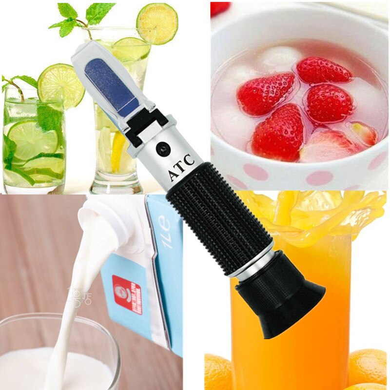 0-90% Brix Handheld Refractometer for fruit juice ... – Grandado