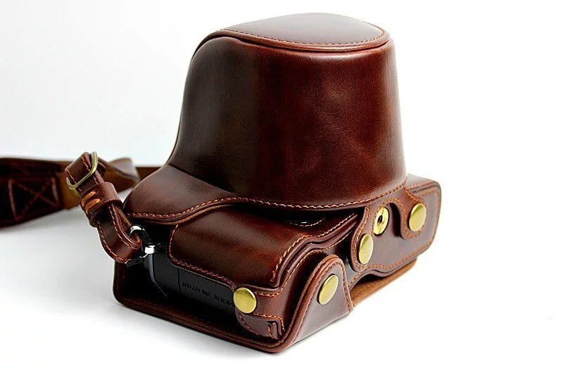 Luxury PU Leather Camera Case Body For Olympus PEN... – Grandado