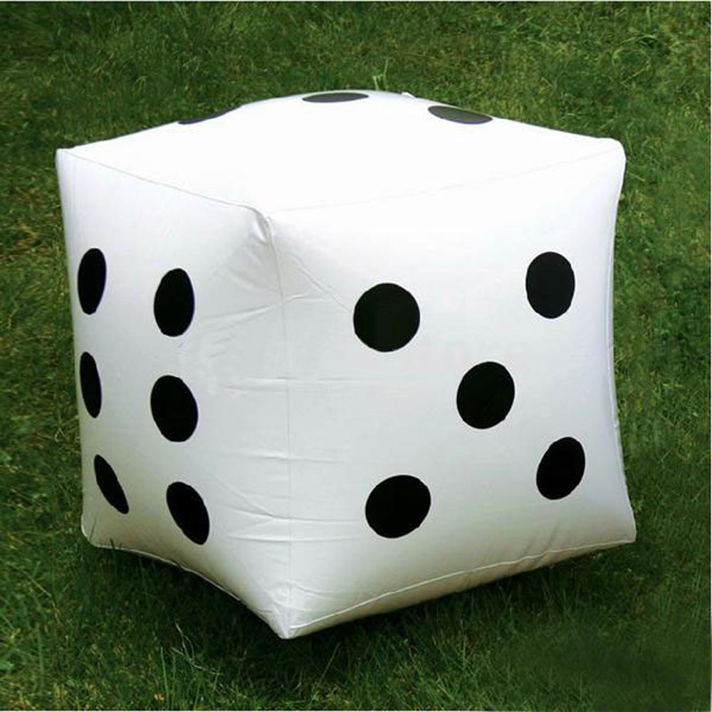 28cm Jumbo Large Inflatable Dice White with black ... – Grandado