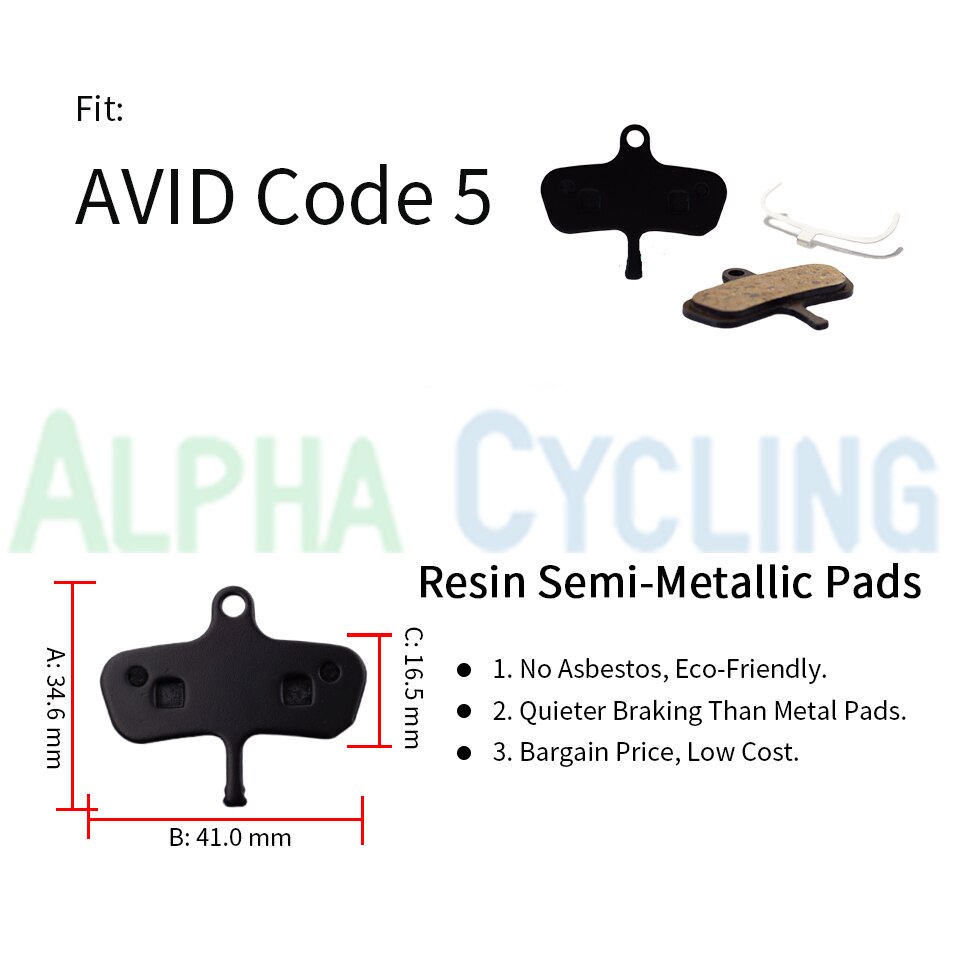 4 Pairs, Fiets Schijfremblokken Voor Avid Code 5 R... – Vicedeal