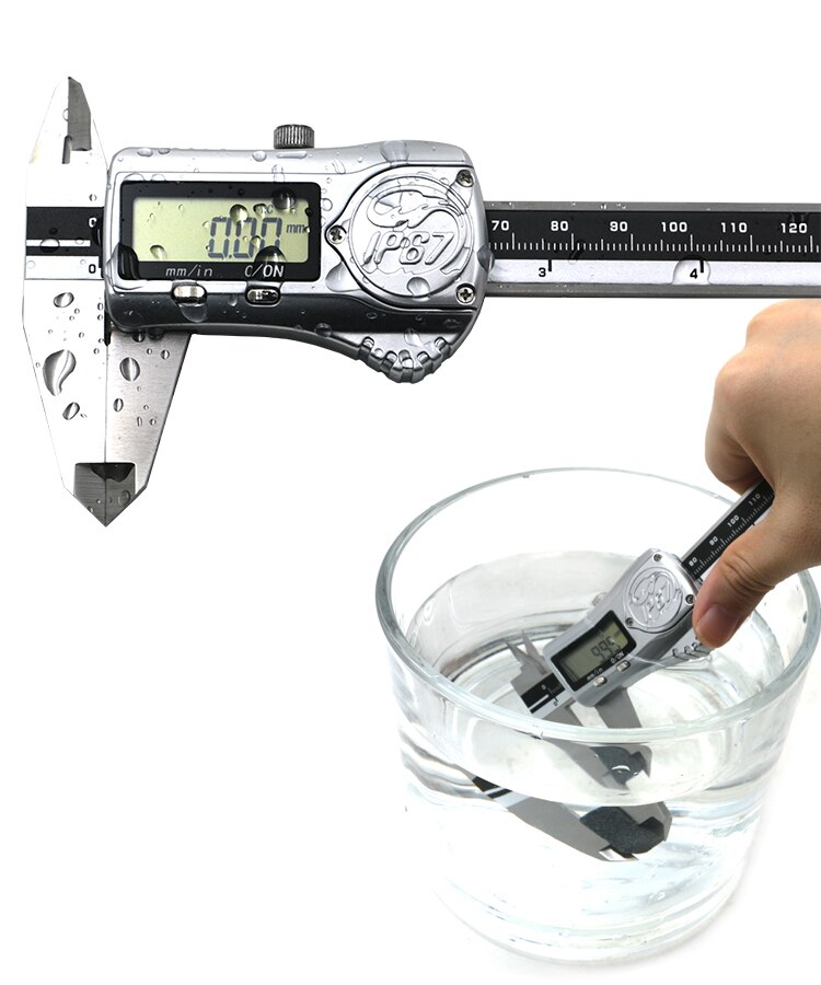 150mm/6inch IP67 Waterproof Digital Caliper Metal ... – Grandado