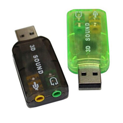 Transparent Shell Computer External Sound Card USB... – Grandado