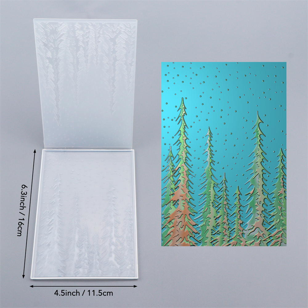 Trees 3D Embossing Folder Blooming Flowers Christm... – Grandado