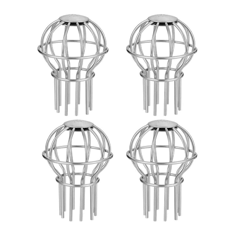 4 Pcs 2 Inches Gutter Guard Downspout Leaf Filter ... – Grandado