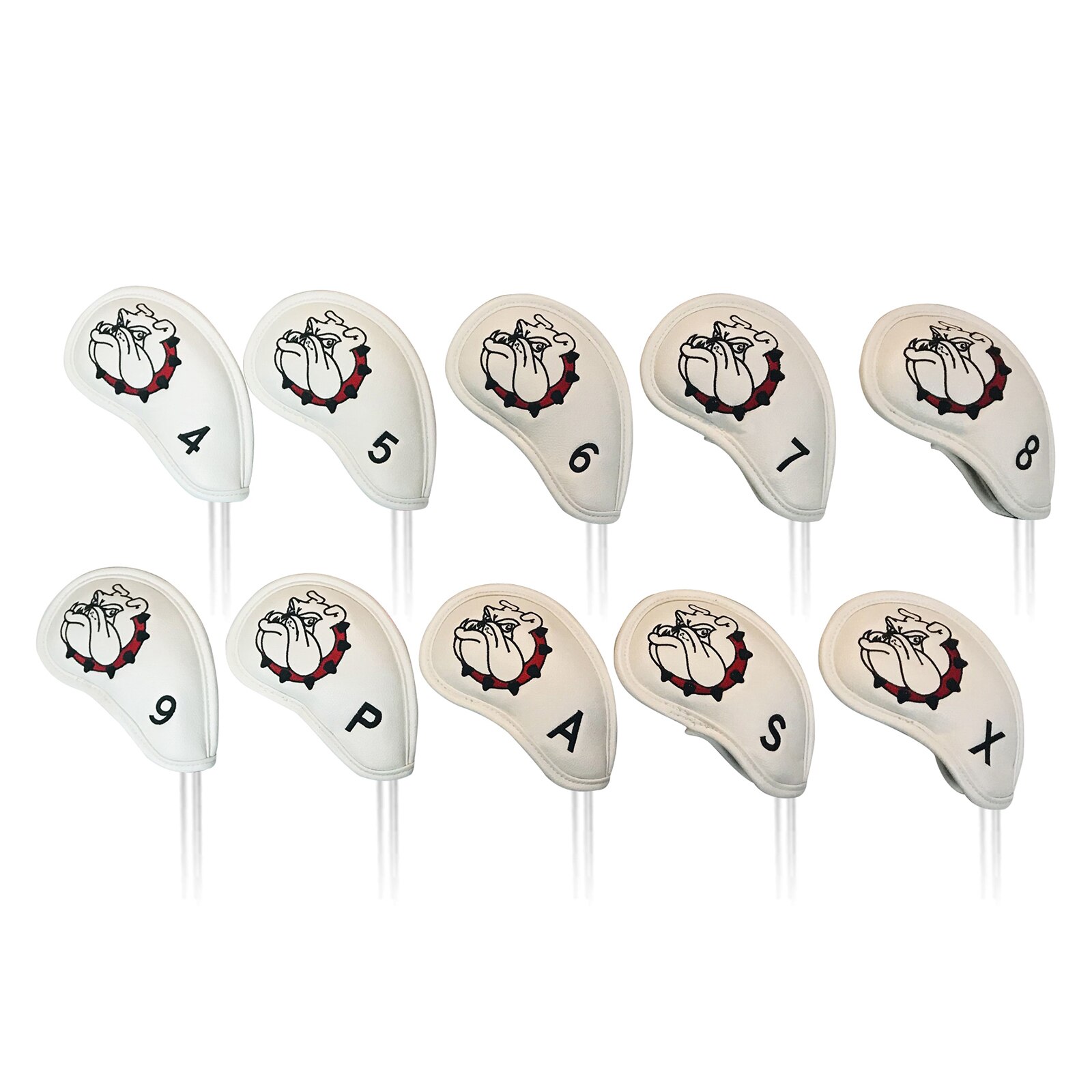 10pcs/Set PU Black Iron Head Cover Headcover Set f... – Vicedeal