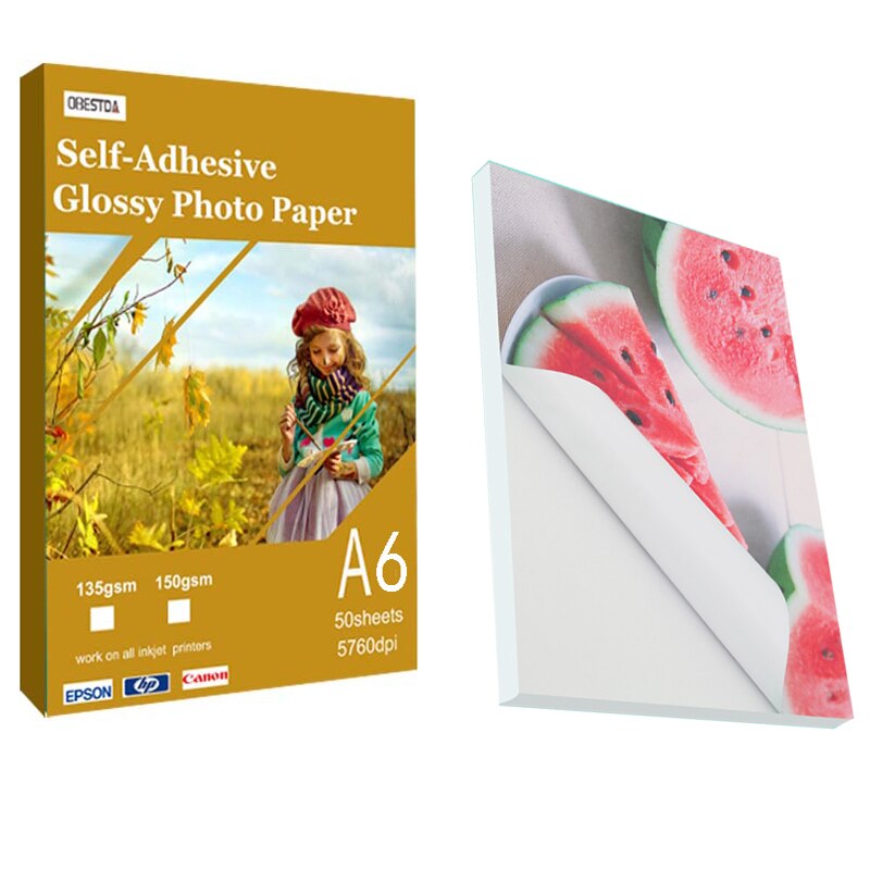 Self-adhesive photo paper A6 Self-adhesive color i... – Vicedeal