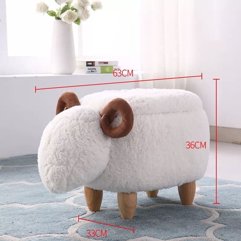 lamb change shoes stool sofa stool shoe stool hous... – Grandado