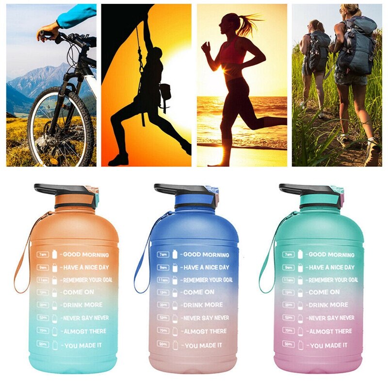 3.78L Water Bottle with Straw & Dual Handle, W... – Vicedeal