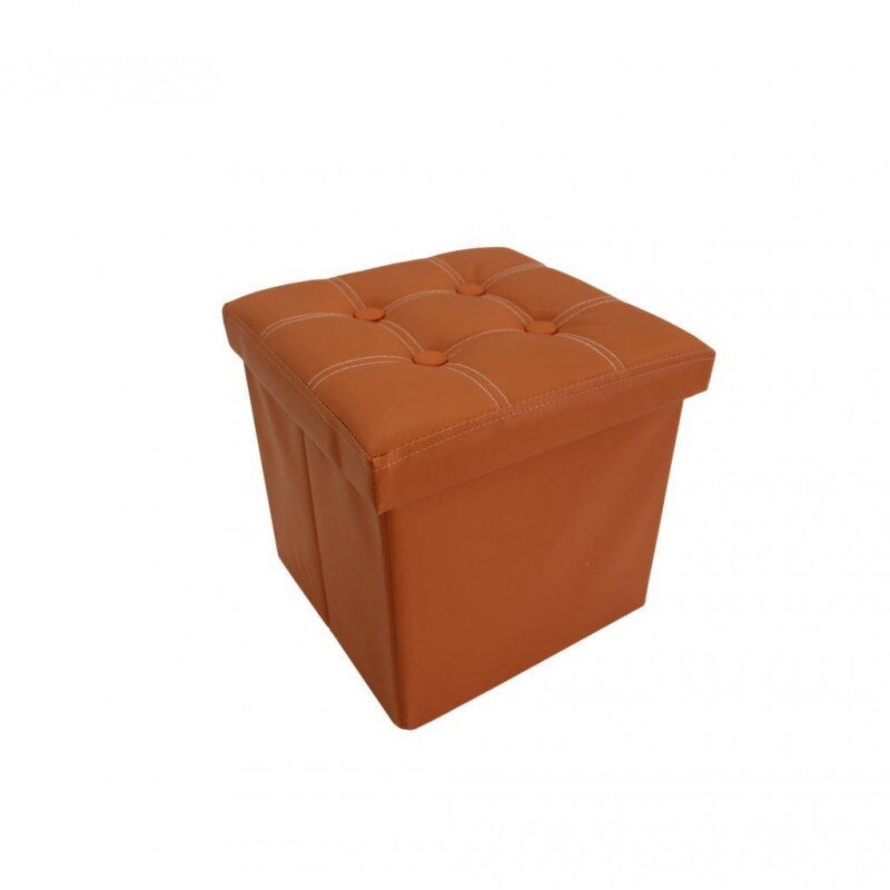 Puffe otomano 10 cores estilo moderno de couro fal... – Grandado
