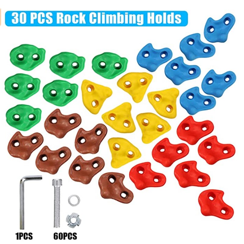 30Pcs Climbing Rock Toys For Children Wall Stones ... – Grandado