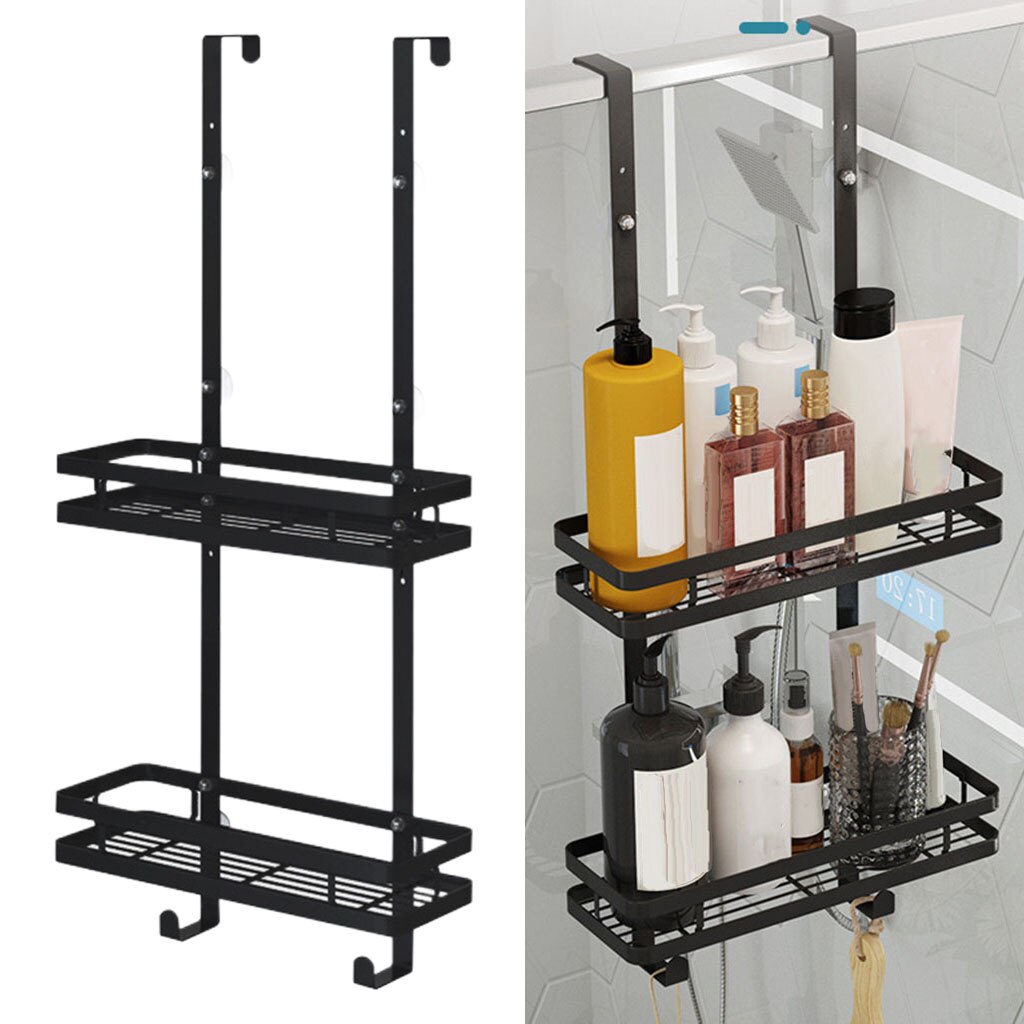 Black Stainless Steel Shower Bath Shelves Shelf Sh... – Grandado