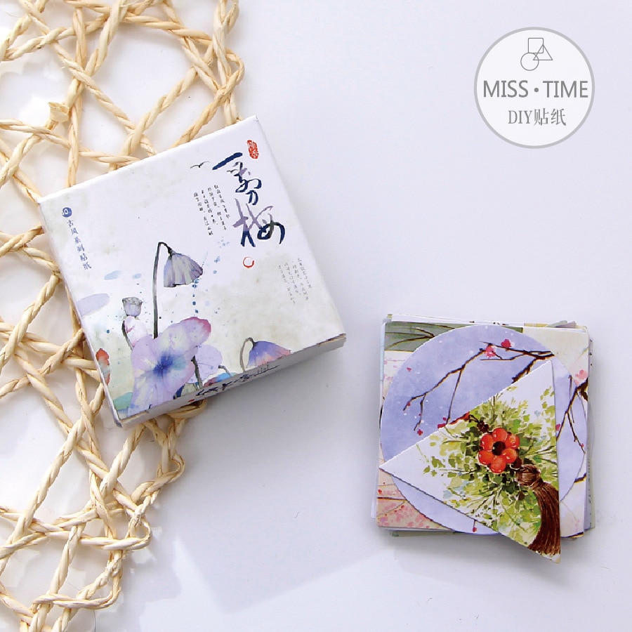 40 st/förpackning vintage miss time klistermärken ... – Grandado