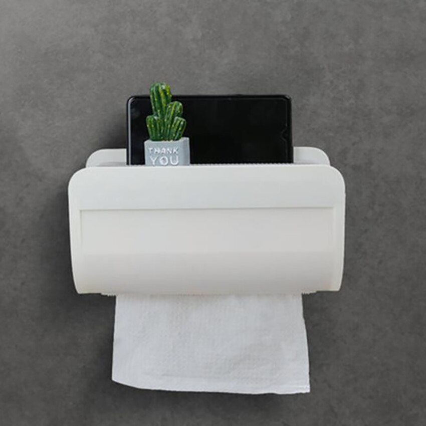 Caja de pañuelos para baño, estante de almacenamie... – Grandado