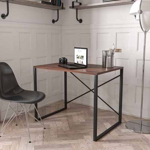 Wood House Bella Desk-Walnut – Grandado