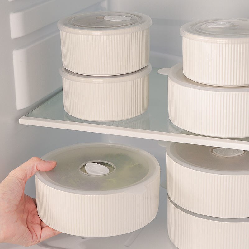 Nordic Round Ceramic Bowls with Sealed Vented Lid ... – Grandado