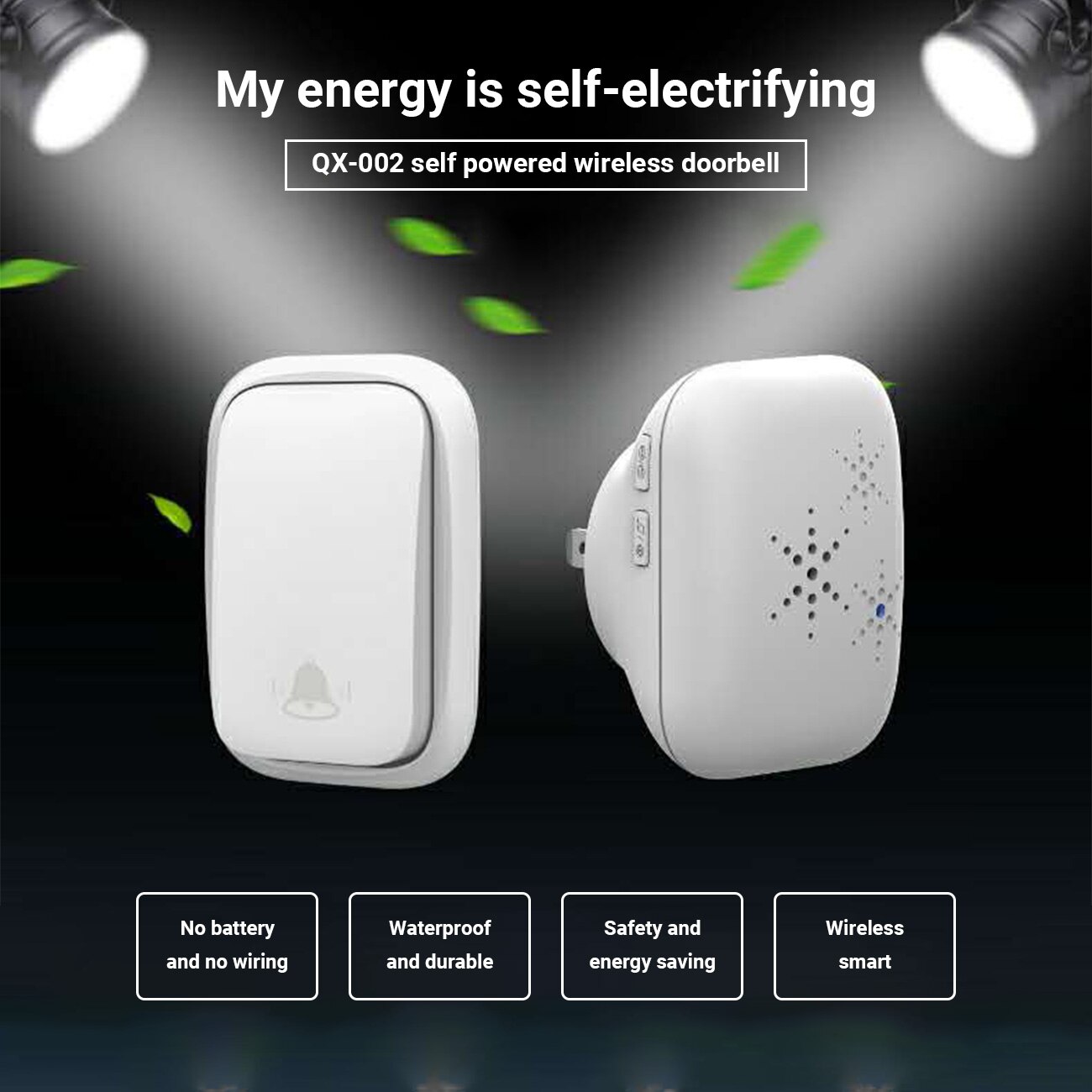 Wireless Doorbell No Battery Required Waterproof S... – Vicedeal