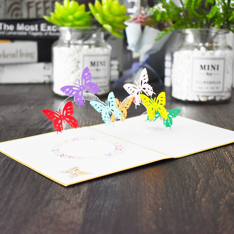 3D pop-up butterfly greeting cards Thanksgiving po... – Grandado