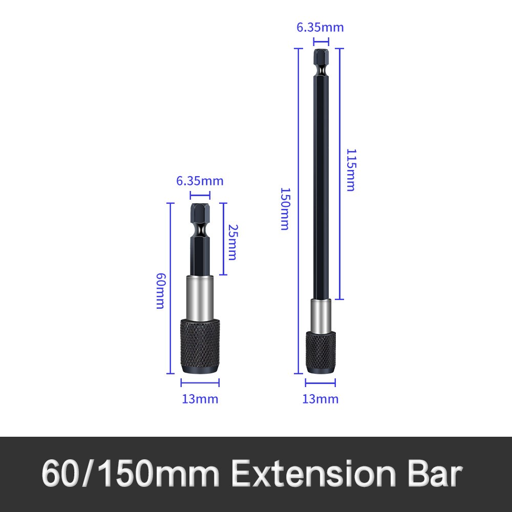 Magnetic Extension Bit Set Extensions Quick Change... – Grandado