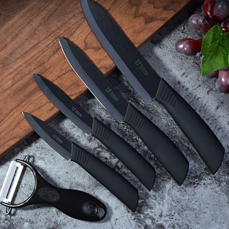 6 Pieces Kitchen Knives Set with Block,Kitchen Cer... – Grandado