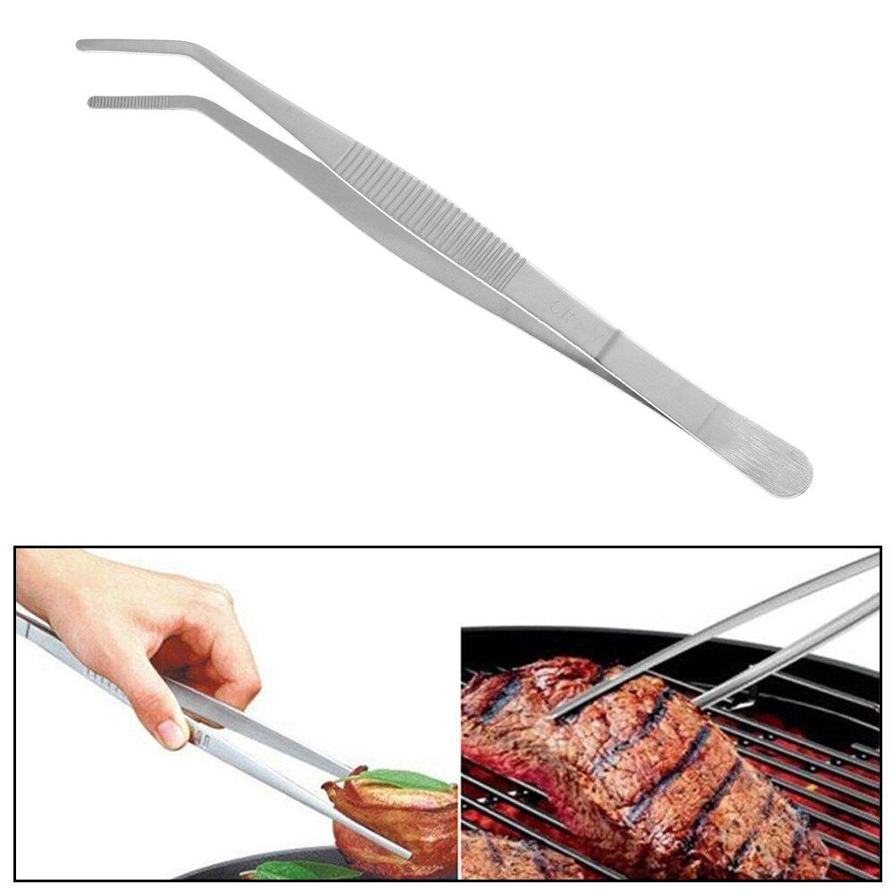 1PC Stainless Steel Food Tweezer Plating Barbecue ... – Grandado