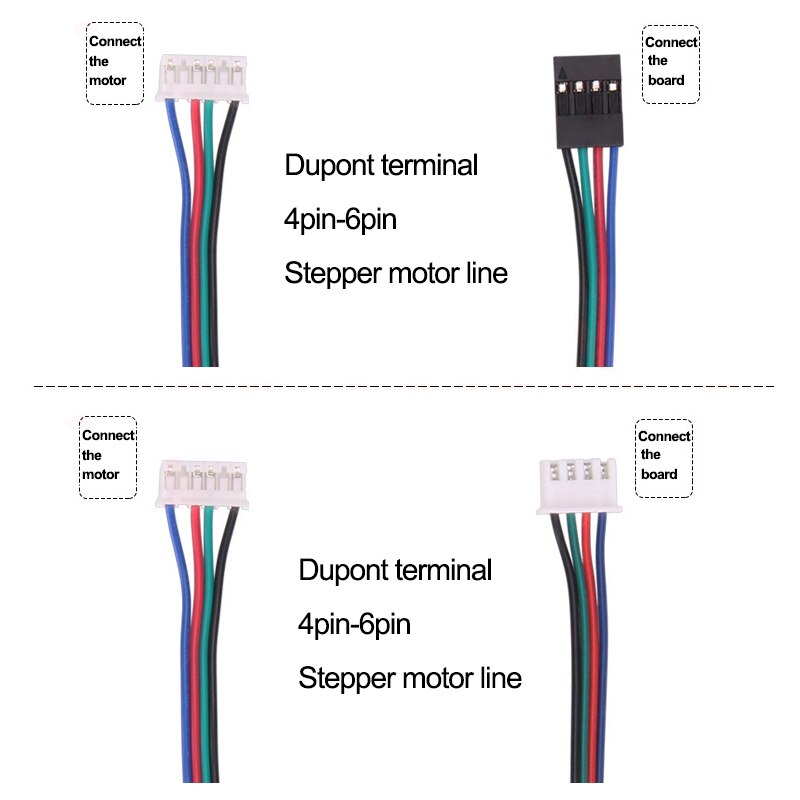5pcs XH2.54 1 Meter 4 pin Stepper Motor Wire Dupon... – Grandado