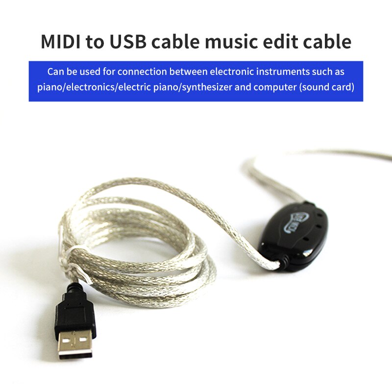 MIDI naar USB kabel toetsenbord muziek kabel Conve... – Grandado