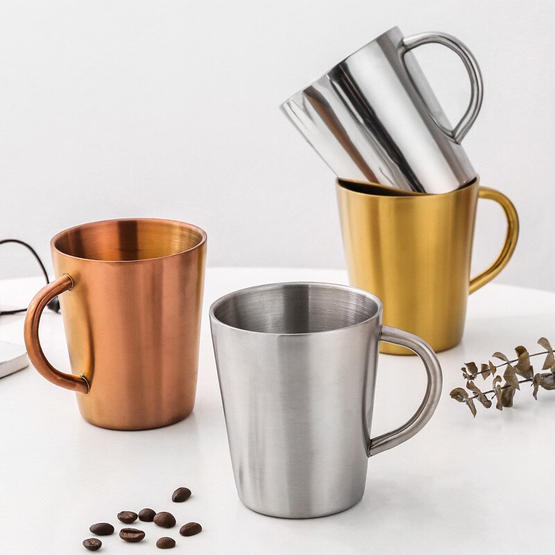 304 Stainless Steel 300ml Copper Plated Coffee Cup... – Grandado