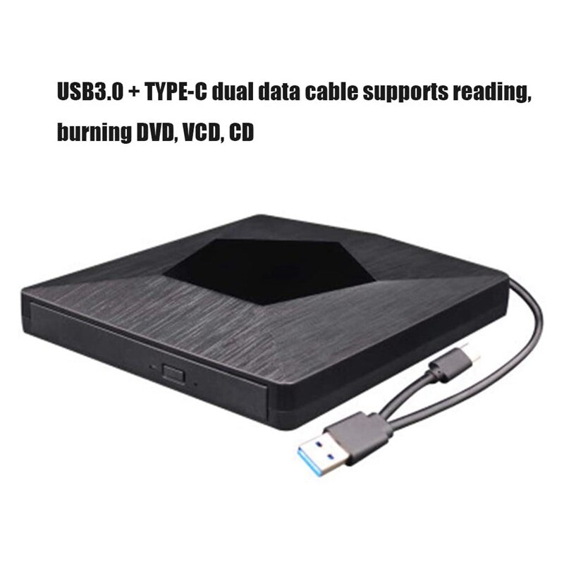 Type-C USB 3.0 External CD DVD Drive, Slim Portabl... – Grandado