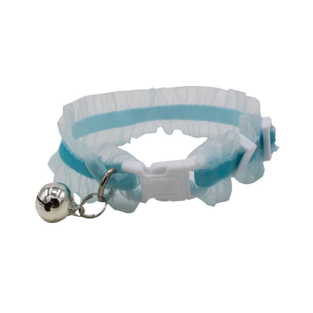 Dog Puppy Pet Cat Collars Lace Ruffle Button Socke... – Grandado