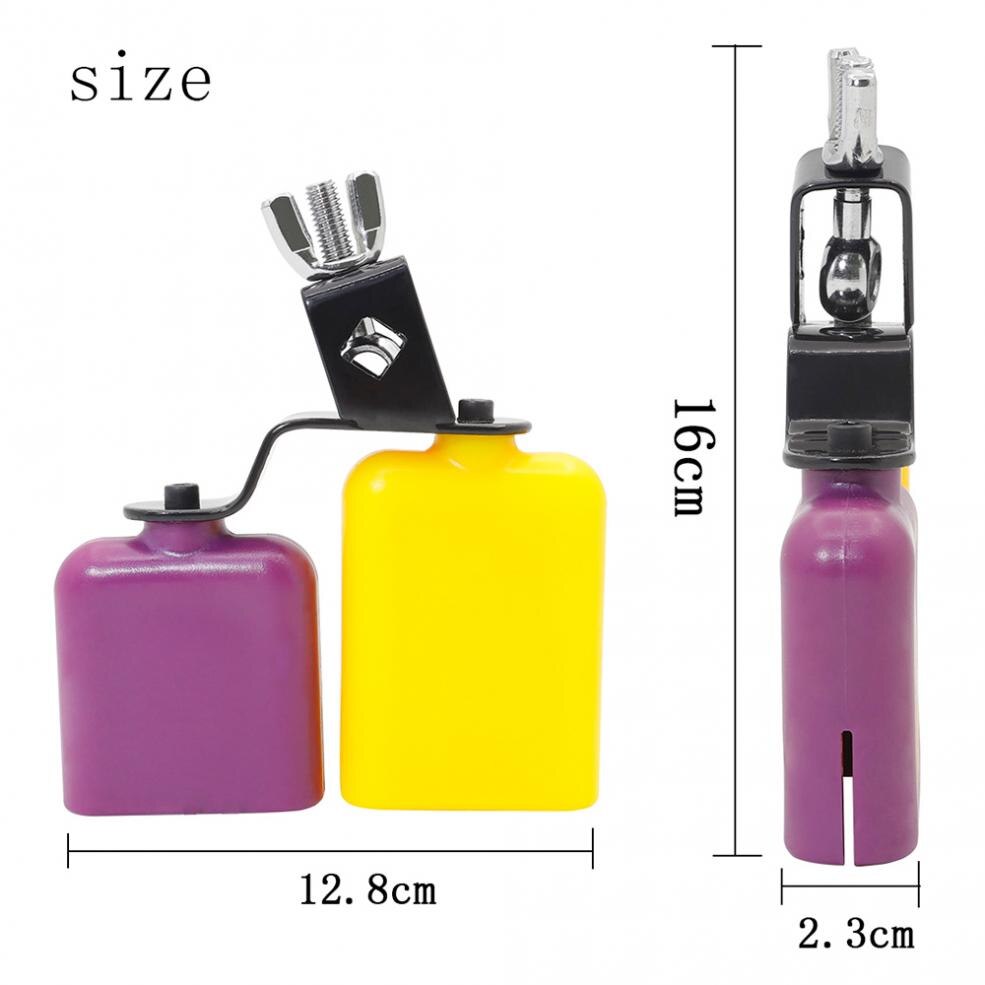 Double Colors Square Cow Bell Percussion Drum Bloc... – Grandado