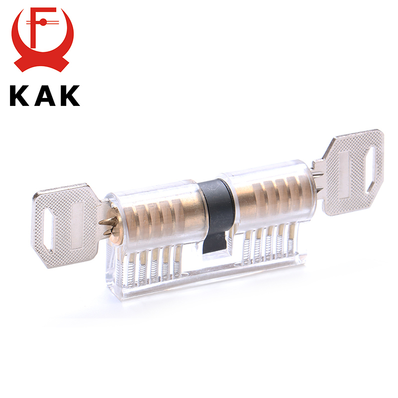 KAK Cutaway Transparent Copper Locks Training Skil... – Vicedeal