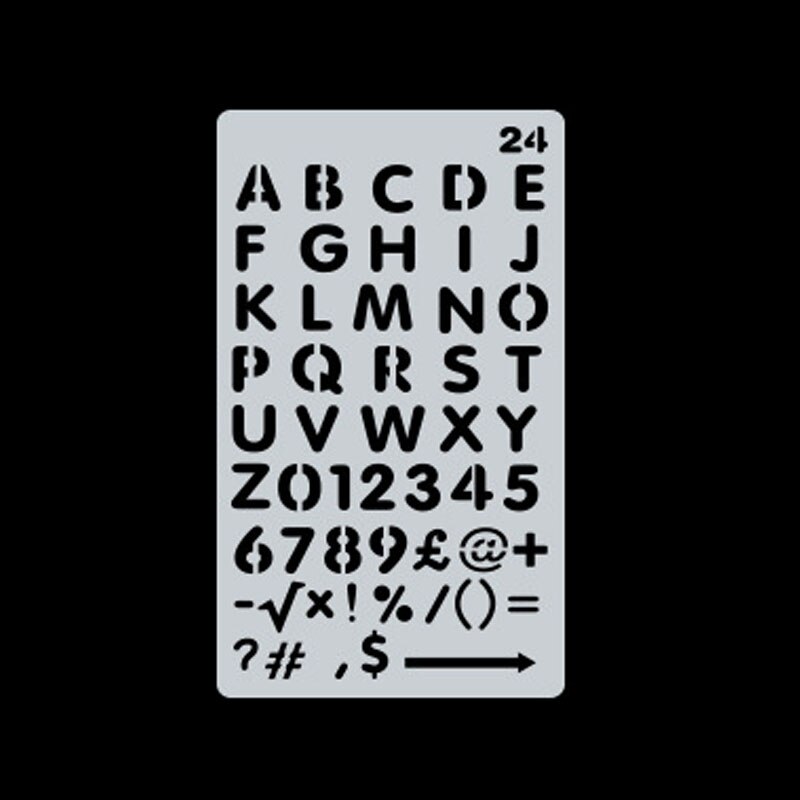 Vintage DIY Scrapbooking Letters Painting Stencil ... – Grandado