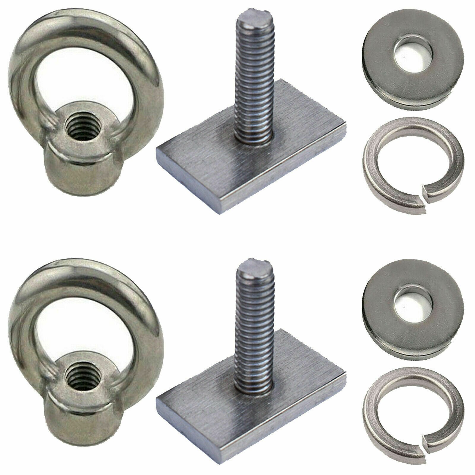 2X Heavy Duty Stainless Steel Eye Nuts M8 Thread M... – Vicedeal