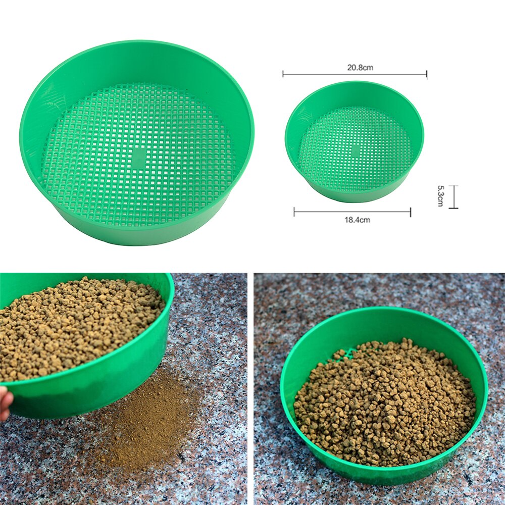 Plastic Garden Sieve Riddle Green For Compost Soil... – Grandado