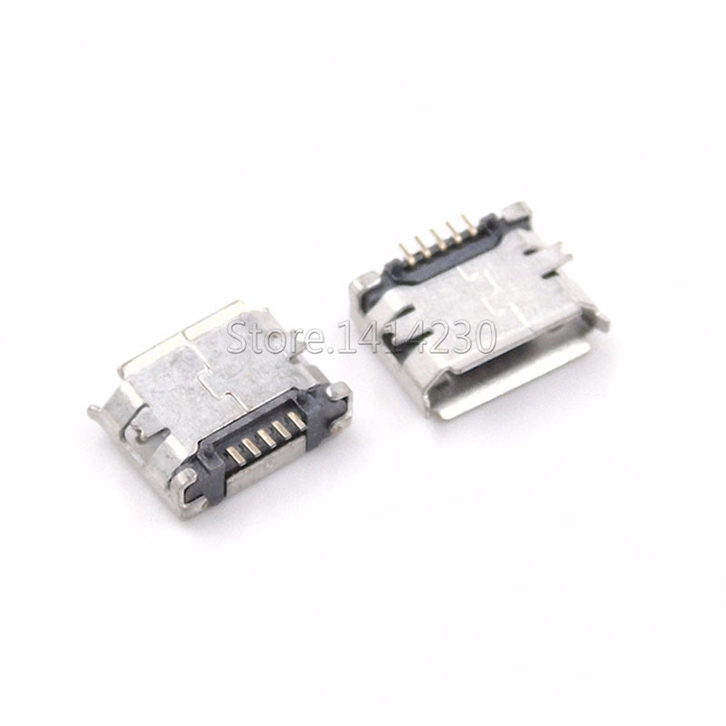 10Pcs Micro USB Type B Female 5Pin SMT Socket Jack... – Grandado