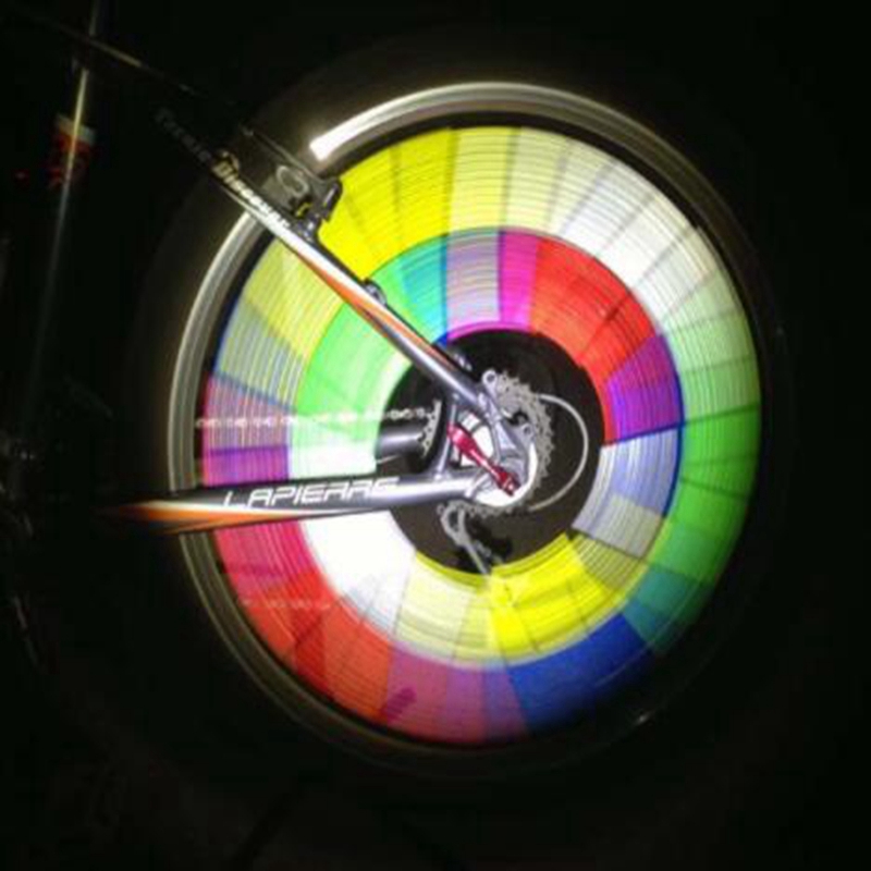Colorful reflective spokes bicycle spokes decorati... – Grandado