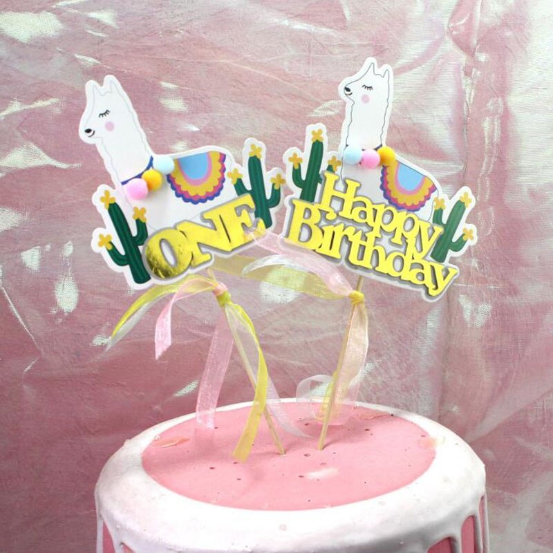 5 stks/set Cartoon Dier Alpaca Lama Cactus Gelukki... – Vicedeal